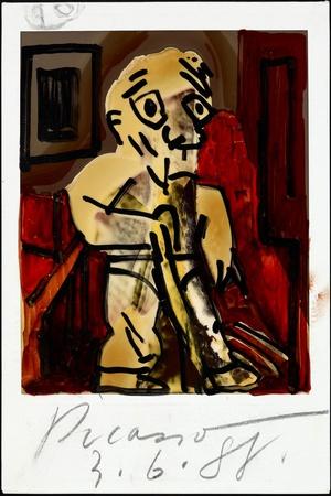 'PICASSO POLAROIDS & TRAVEL TRANSPARENCIES (drawing)' Giclee Print ...