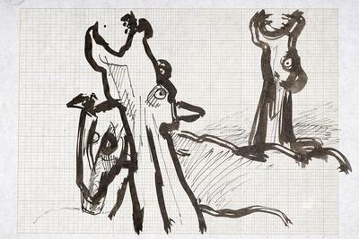 'Picasso sketches 115, 1988 (drawing)' Giclee Print - Ralph Steadman ...