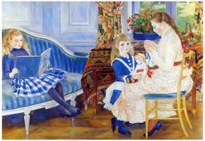 'Pierre Auguste Renoir Children in the Afternoon in Wargemont Art Print ...