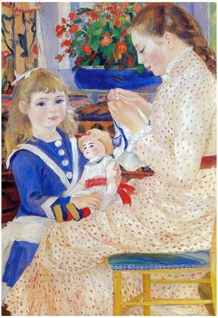 'Pierre Auguste Renoir Children in the Afternoon in Wargemont Detail ...