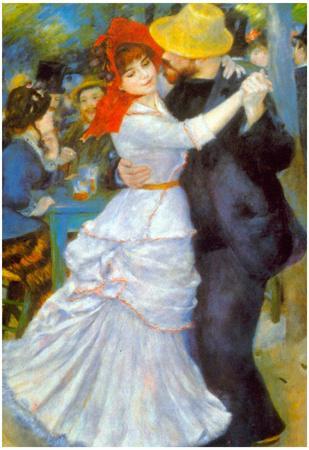 'Pierre Auguste Renoir Dance at Bougival Art Print Poster' Posters ...