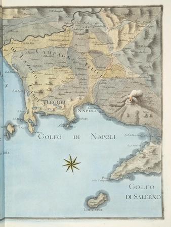 'Map of the Gulf of Naples and Surrounding Area from 'Campi Phlegraei ...