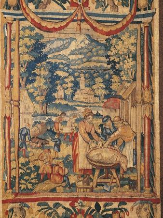 'Pig Slaughtering, 16th Century' Giclee Print | AllPosters.com