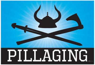 'Pillaging Blue Poster Print' Prints | AllPosters.com