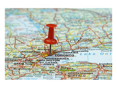 'Pin Pointing At Toronto Canada' Posters | AllPosters.com