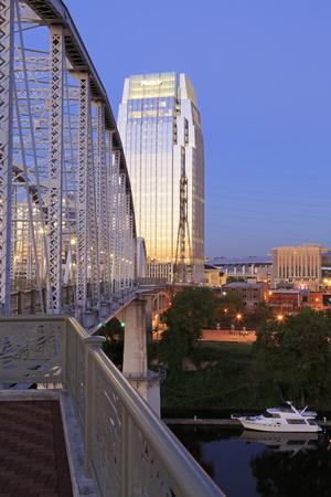 'Pinnacle Tower and Shelby Pedestrian Bridge' Photographic Print ...