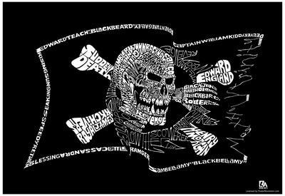 'Pirate Captains Text Poster' Prints | AllPosters.com