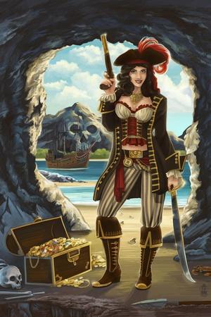 Pirate Girl Pin Up