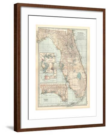 'Plate 81. Map of Florida. United States. Inset Maps of Jacksonville ...