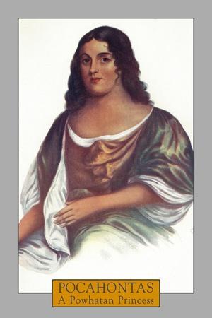 'Pocahontas - Portrait of the Powhatan Princess, c.1844' Posters ...