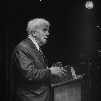 'Poet Robert Frost Reading His Poetry' Premium Photographic Print ...