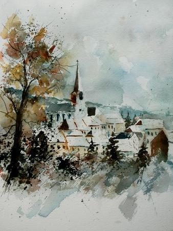Watercolor Houyet - Pol Ledent | AllPosters.com