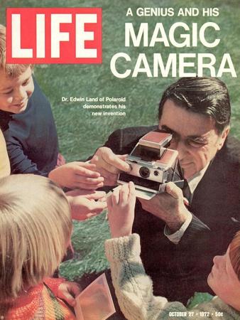 'Polaroid's Edwin Land with New Instant Camera, October 27, 1972 ...
