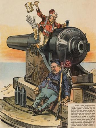 'Political Cartoon Depicting Grover Cleveland Sleeping' Giclee Print ...