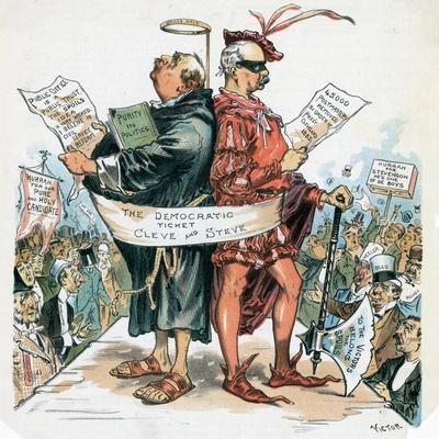 'Political Cartoon of Stevenson-Cleveland' Giclee Print | AllPosters.com
