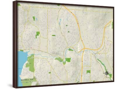 'Political Map of Bothell, WA' Posters | AllPosters.com