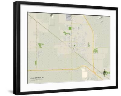 'Political Map of Casa Grande, AZ' Prints | AllPosters.com