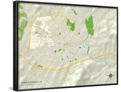 'Political Map of Charlottesville, VA' Poster | AllPosters.com