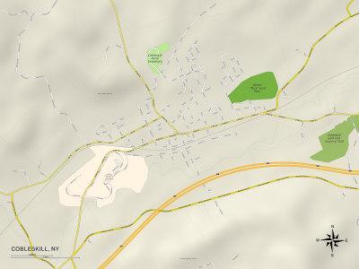 'Political Map of Cobleskill, NY' Poster | AllPosters.com