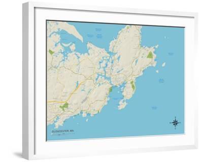 'Political Map of Gloucester, MA' Art | AllPosters.com
