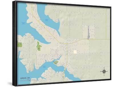 'Political Map of Grove, OK' Posters | AllPosters.com