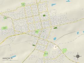 'Political Map of Hazleton, PA' Posters | AllPosters.com