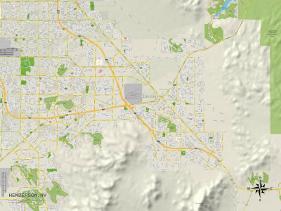 'Political Map of Henderson, NV' Art | AllPosters.com