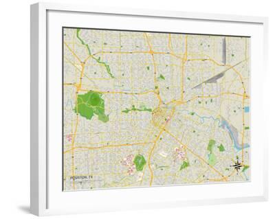 'Political Map of Houston, TX' Prints | AllPosters.com