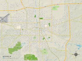 'Political Map of Jackson, MI' Prints | AllPosters.com