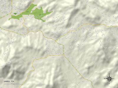 'Political Map of Jamul, CA' Posters | AllPosters.com