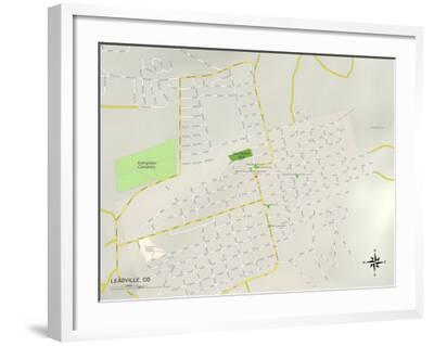 'Political Map of Leadville, CO' Prints | AllPosters.com