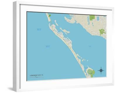 'Political Map of Longboat Key, FL' Posters | AllPosters.com
