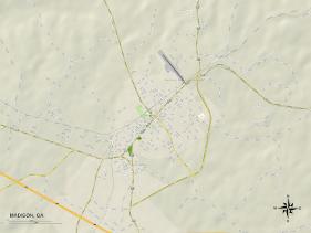 'Political Map of Madison, GA' Prints | AllPosters.com