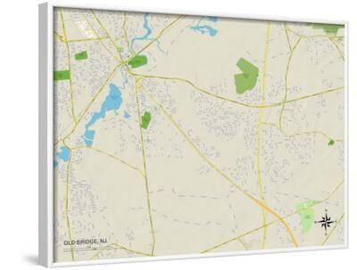 'Political Map of Old Bridge, NJ' Poster | AllPosters.com