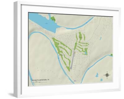 'Political Map of Pecan Plantation, TX' Prints | AllPosters.com