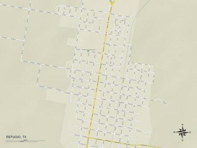 'Political Map of Refugio, TX' Prints | AllPosters.com