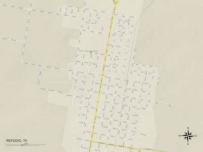 'Political Map of Refugio, TX' Prints | AllPosters.com