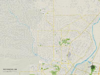 'Political Map of Rio Rancho, NM' Prints | AllPosters.com