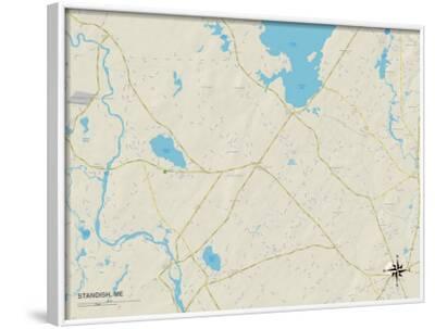 'Political Map of Standish, ME' Prints | AllPosters.com