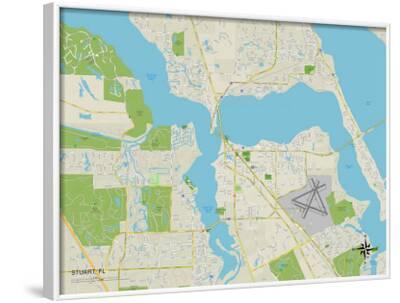 'Political Map of Stuart, FL' Art | AllPosters.com