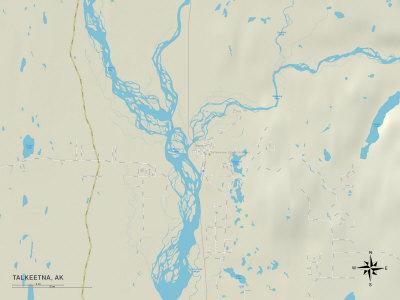 'Political Map of Talkeetna, AK' Art | AllPosters.com
