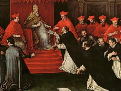'Pope Honorius III (1148-1227) Approving the Order of St. Dominic in ...