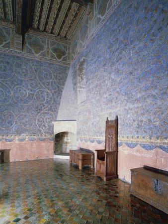 'Popes' Room in Tower of Garde-Robe of Papal Palace , Avignon, France ...