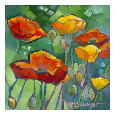 'Poppy Dance' Giclee Print - Karen Mathison Schmidt | AllPosters.com