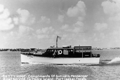 'Port Isabel, Texas - Sullivan's Passenger Boat Betty Rose' Art ...