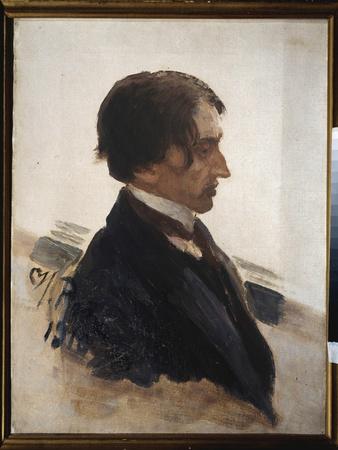 'Portrait De L'artiste Isaak Brodsky (Brodski) (1883-1939). Peinture De ...