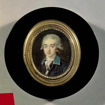 'Portrait Miniature of Count Hans Axel Von Fersen (1755-1810)' Giclee ...