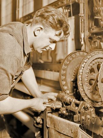 'Portrait of a Powerhouse Mechanic, C.1924' Photographic Print - Lewis ...