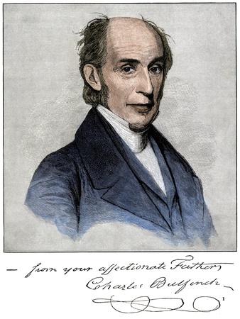 'Portrait of American Architect Charles Bulfinch (1763-1830) with His ...