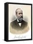 Portrait of American President James Abram Garfield, (1831-1881), with ...